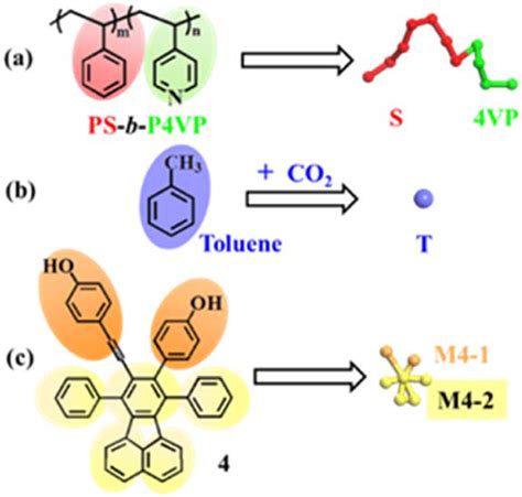 Coarse Grained Models Of The System A Ps B P4vp B Co 2 Toluene