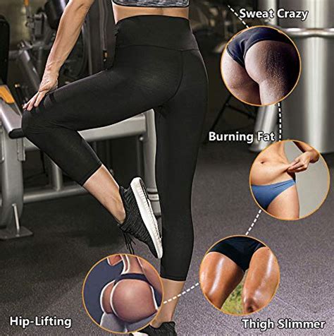 Hometa Women Hot Polymer Sweat Leggings Weight Loss Slimming Yoga
