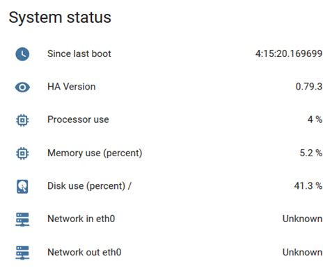 cpuspeed and systemmonitor sensors configuration home assistant