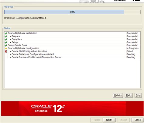 oracle could not create profile tns 04414 file error