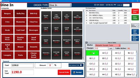 point of sale restaurant software restaurant management