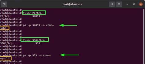 find out which processes are listening on a particular port in linux
