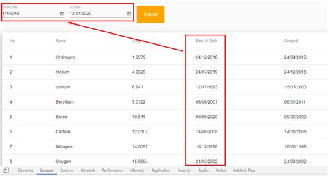 angular date range filter not working javascript