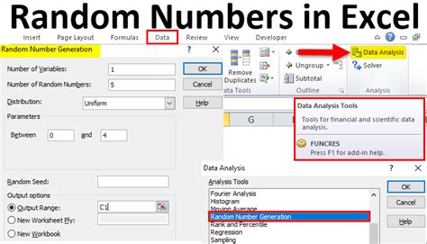 how to random data in excel
