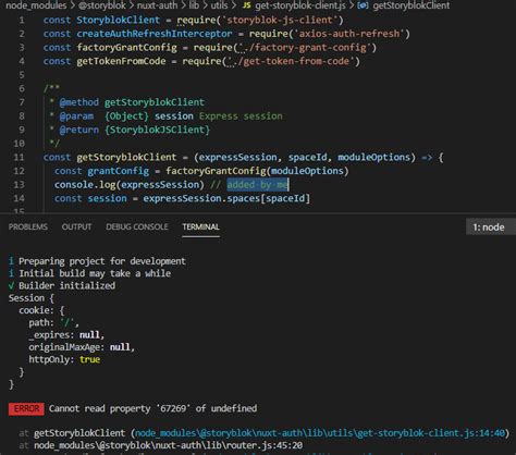 bug no session data in a cookie · issue 5 · storyblok nuxt auth · github