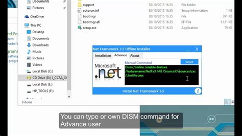 how to install framework 3 5 on windows 10 8 1 8 youtube
