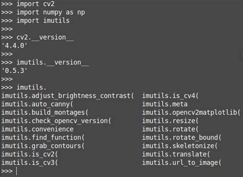 python no module named imutils pespective after pip installing