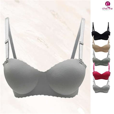 Jual Chelyne 8822 Bh Seamless Polos Push Up Half Cup Bra Wanita Di
