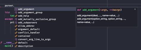 function documentation does not show with python autocomplete