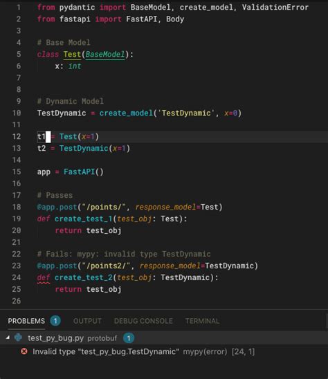 type hint for create model · issue 615 · pydantic pydantic · github