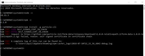 can t install particle cli in windows troubleshooting particle