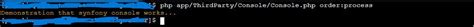 php codeigniter 4 and symfony console issue not able to use query