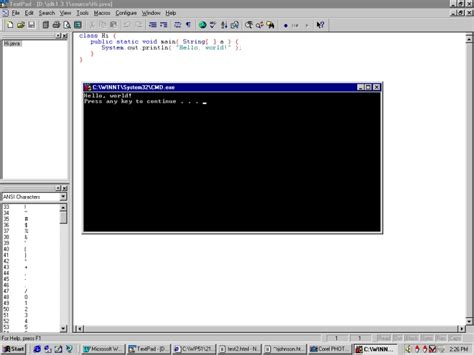 running a java program in textpad