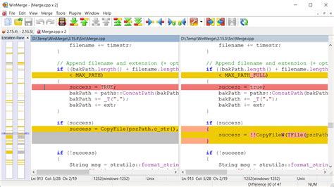 screenshots winmerge