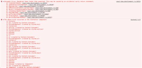 解決【react】uncaught error rendered fewer hooks than expected this may