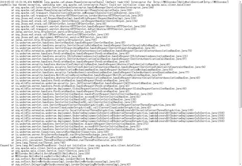 java web service deployment with no class found error