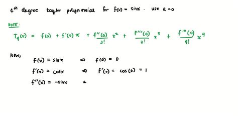 Solved Find The 4th Degree Taylor Polynomial For The Function F X