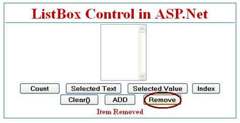 how to use listbox control in asp c