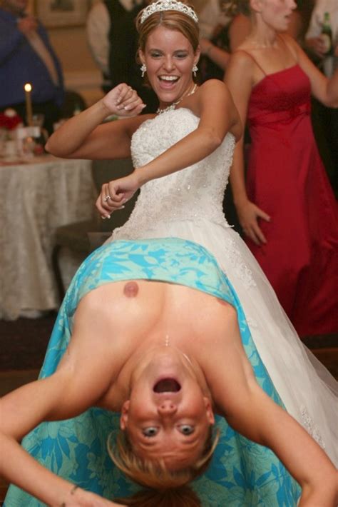embarrassing wardrobe malfunction at the wedding reception porn photo