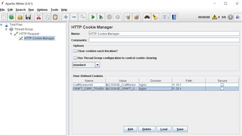 jmeter adding cookie to the cookiemanager using jsr223 sampler is