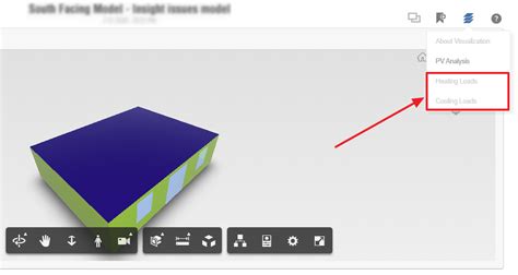 cannot visualize heating or cooling loads in insight after creating
