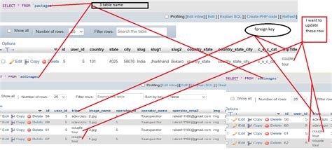how to update multiple table rows using single edit button in laravel