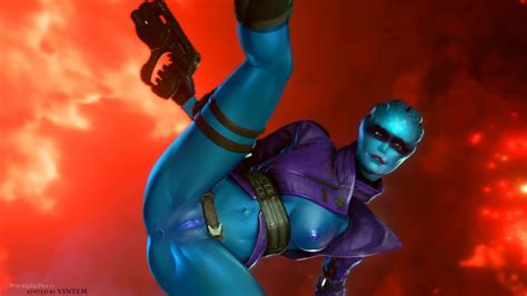 Rule 34 1girls 3d 3d Artwork Alien Anus Asari Ass Bioware Blue Skin