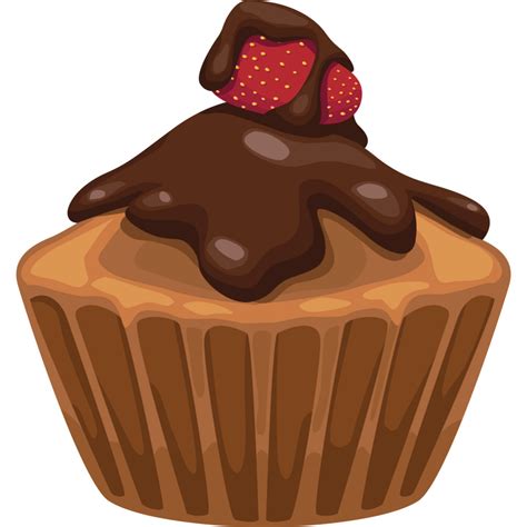 Sweet Cupcake With Strawberry 24096128 Png