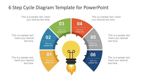 cung cấp nhiều mẫu powerpoint template 6 steps phù hợp với số lượng
