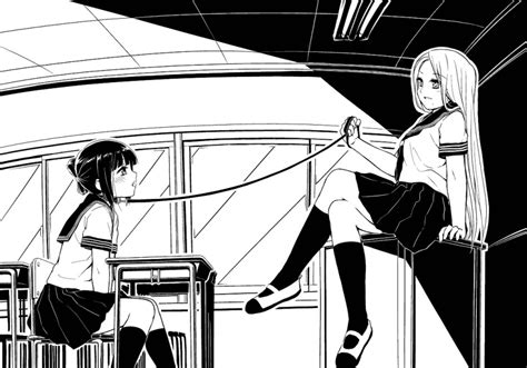 Safebooru 2girls Artist Request Bdsm Black Hair Blush Chair
