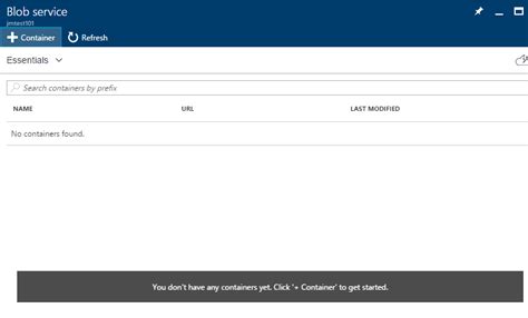 create an azure storage blob container with powershell