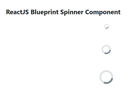 reactjs blueprint spinner component geeksforgeeks