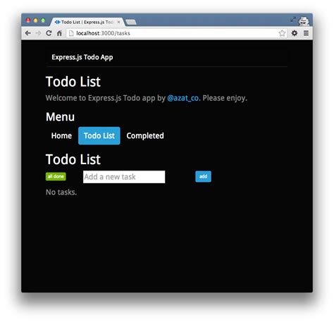 todo app with express js node js and mongodb webapplog