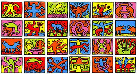 Keith Haring 4 Masterpieces Coloring Pages For Adults Justcolor