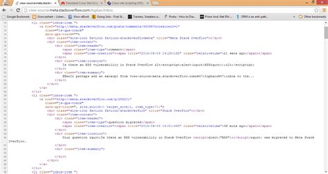 is there an xss vulnerability in stack overflow alert xss meta
