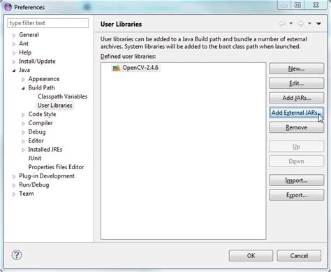 opencv using opencv java with eclipse
