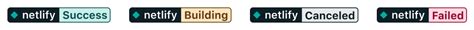 status badges netlify docs