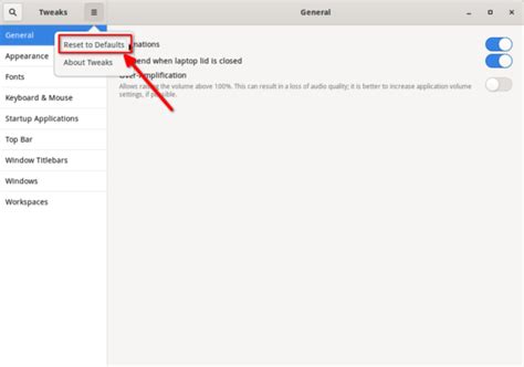 reset gnome desktop settings to default in linux ostechnix