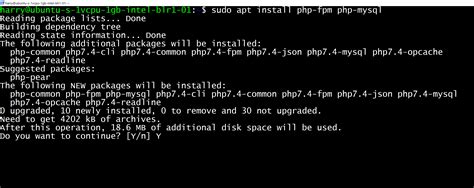 how to install lemp stack linux nginx mysql php on ubuntu 20 04