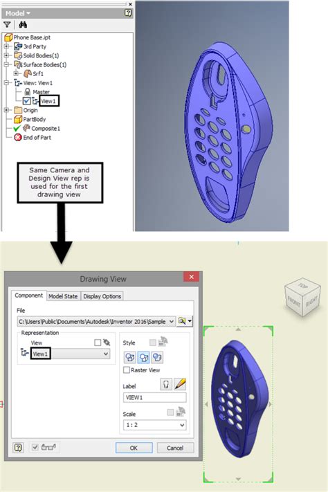 shortcut to create a new inventor drawing within a part or assembly