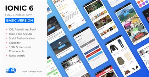 ionic angular starter app premium design and features pwa demo