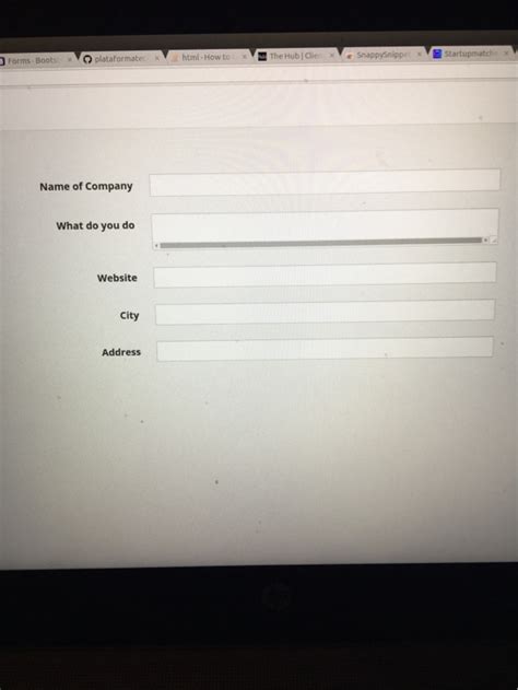 html how to align multiple field labels in bootstrap and