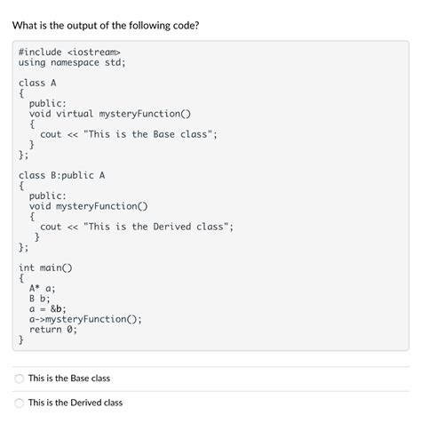 solved what is the output of the following code include