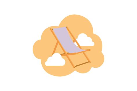 Summer Beach Chair Cloud Icon 1 Graphic By Goodcicadaid · Creative Fabrica