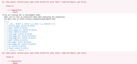 invalid prop type check failed for prop data expected object got