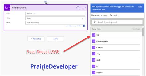 parsing json in microsoft flow little developer on the prairie