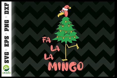 Fa La La Mingo Cute Pink Flamingo Graphic By Enistle · Creative Fabrica