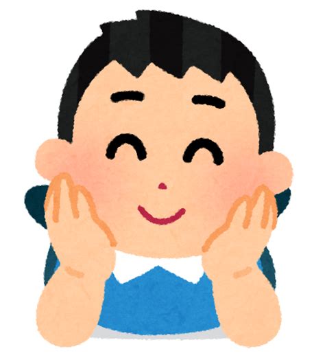 立て肘をついてくつろぐ子供たちのイラスト（バラバラ）