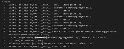 【python】logging 模块学习记录01 基础学习 华为云
