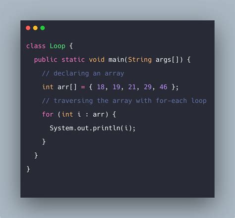 for each loop in java example java foreach tutorial